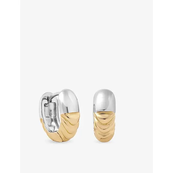Astley Clarke Aurora Weave Hoop Earrings - Yellow Gold Vermeil