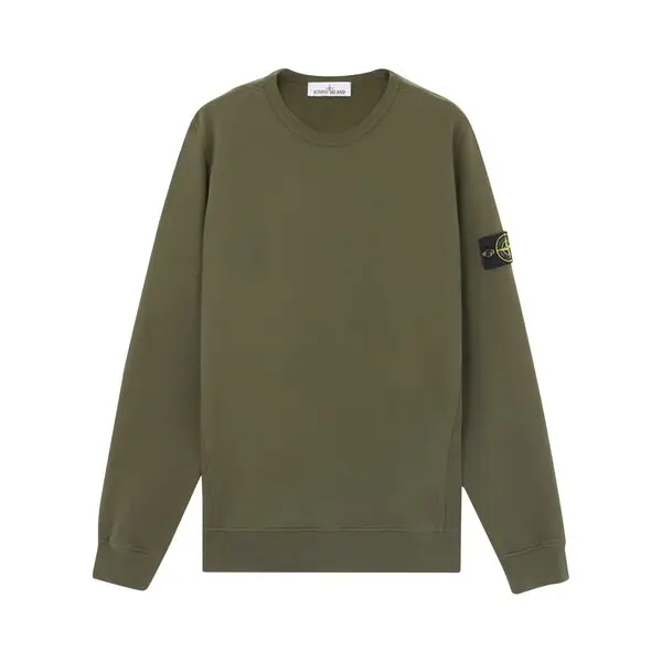 Stone Island Fleece Sweatshirt 'musk - Green