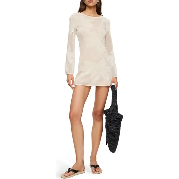 Lioness Solace Open Stitch Mini Dress - Sand