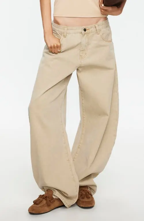 Lioness Horsehoe Baggy Jeans - Stone