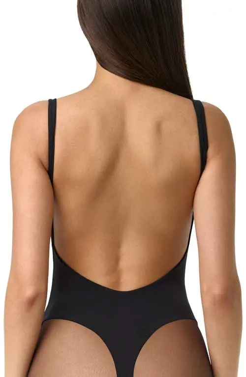 Naked Wardrobe Bustier Tank Bodysuit - Black
