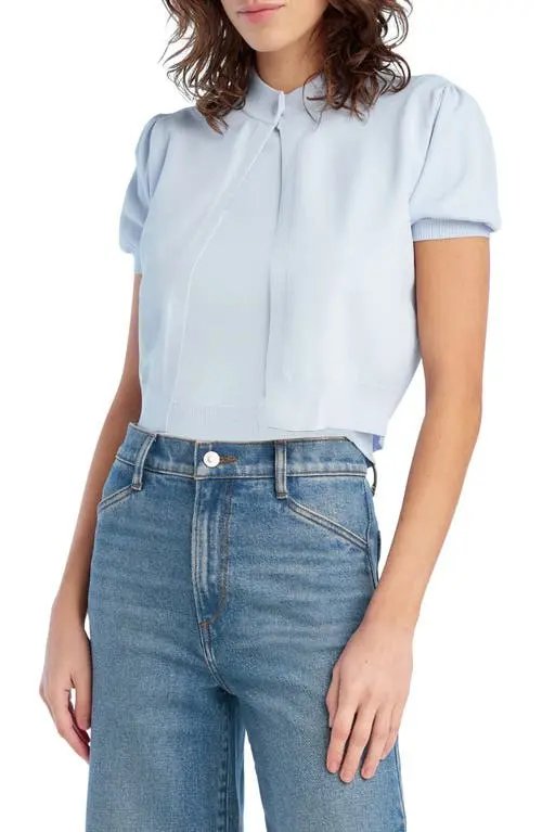 FAVORITE DAUGHTER The Cecila Short Sleeve Cardigan - Sky Blue