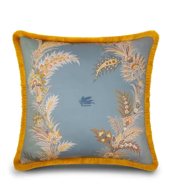 Etro Fringe-trim Caladium Cushion