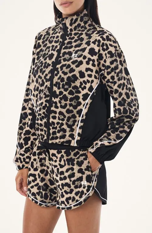 P.E Nation Linear Water Repellent Jacket - Leopard/black