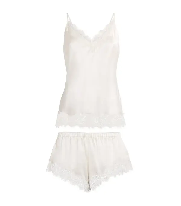 Harrods Silk Camisole And Shorts Set