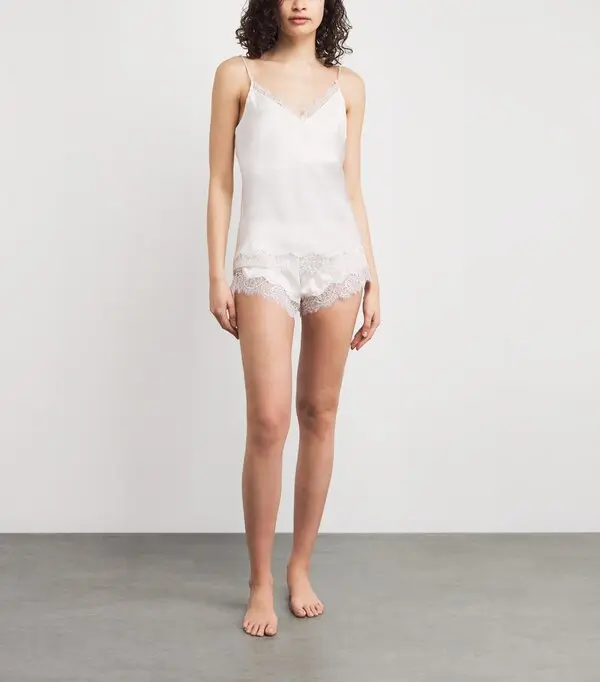 Harrods Silk Camisole And Shorts Set