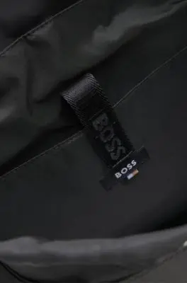 BOSS Twill Backpack With Double B Monogram