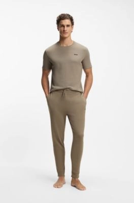 BOSS Waffle-knit Pajama Bottoms - Light Brown
