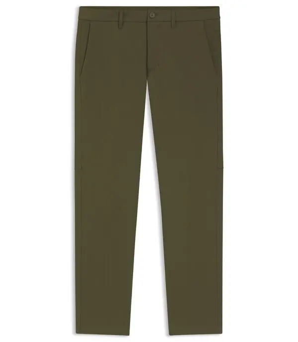 BOSS Slim-fit Stretch Pants - Light Green