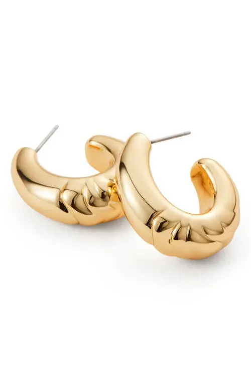 Jenny Bird Nelle Slim Hoop Earrings - High Polish Gold