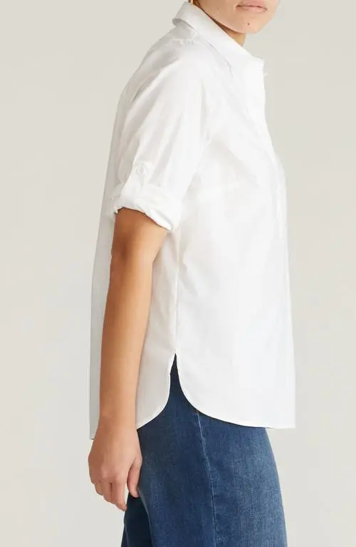 Universal Standard Button-back Popover Shirt