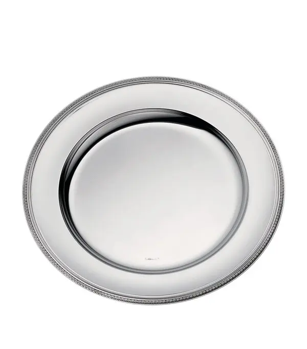 Christofle Plated Malmaison Round Platter - Silver