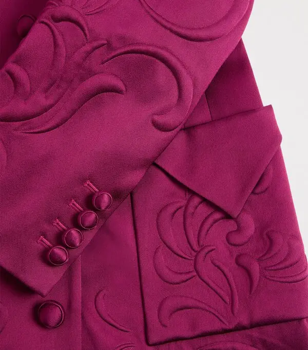 Valentino Garavani Satin Embroidered Coat