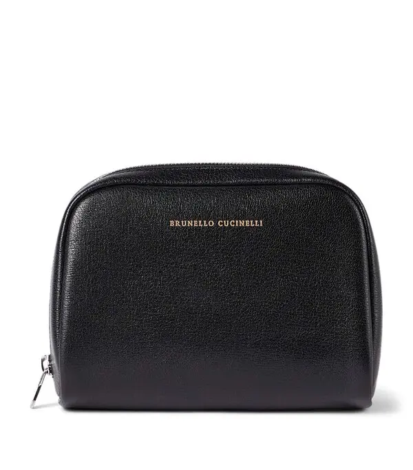 Brunello Cucinelli Leather Pouch - Black