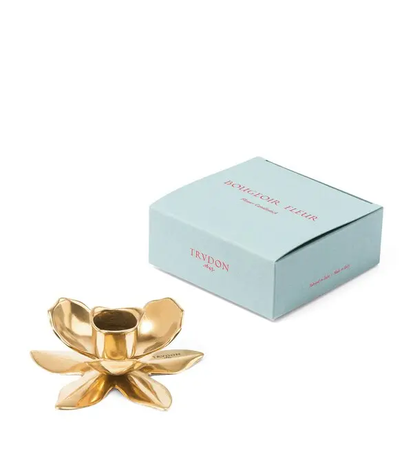 TRUDON Flower Candlestick Holder - Gold
