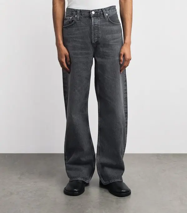 AGOLDE Afton Wide-leg Jeans - Black