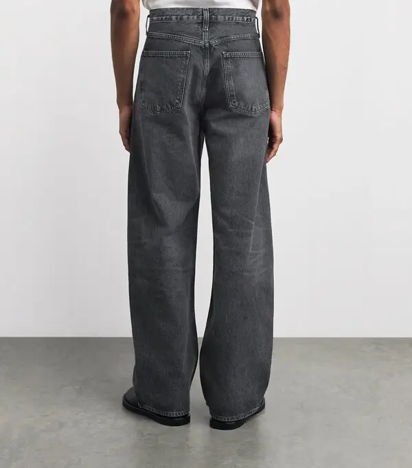 AGOLDE Afton Wide-leg Jeans - Black