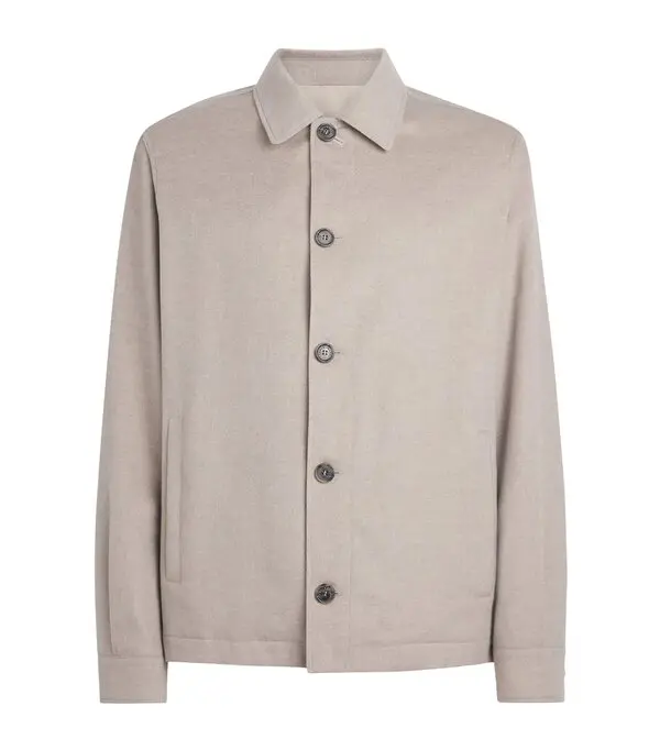 Paul & Shark Reversible Cashmere-technical Overshirt