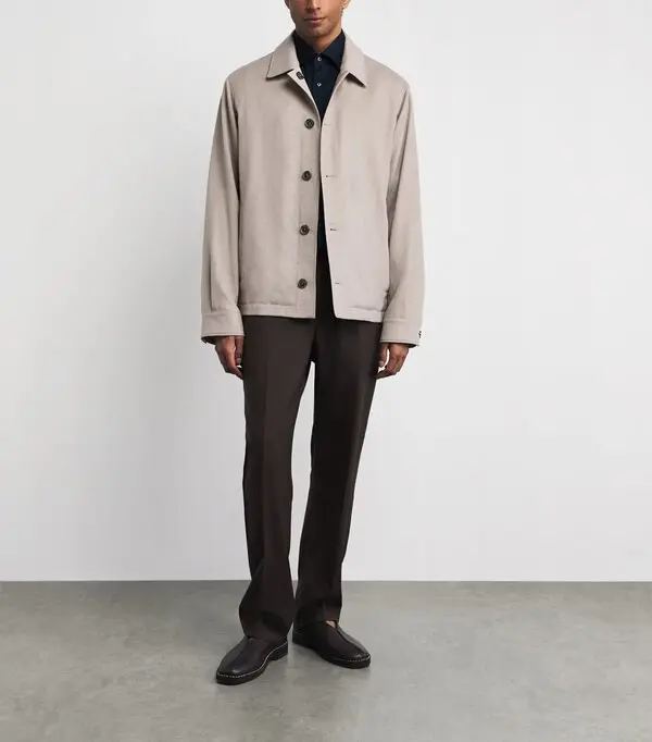 Paul & Shark Reversible Cashmere-technical Overshirt