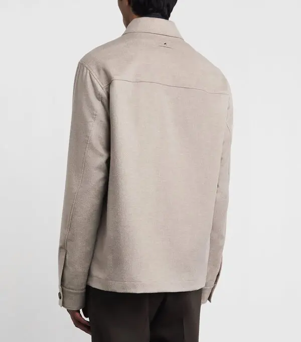 Paul & Shark Reversible Cashmere-technical Overshirt
