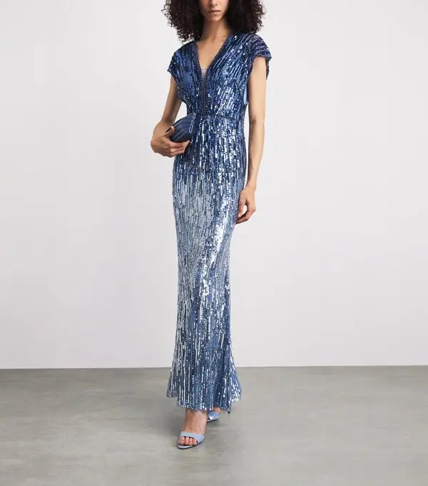 Jenny Packham Sequinned Dusk Gown