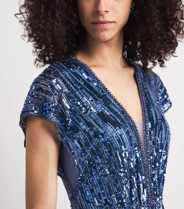 Jenny Packham Sequinned Dusk Gown
