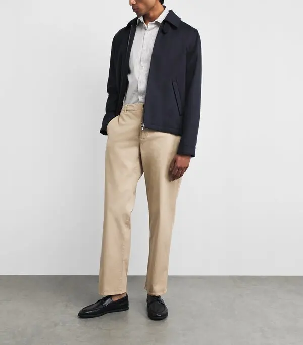 Agnona Linen Bomber Jacket