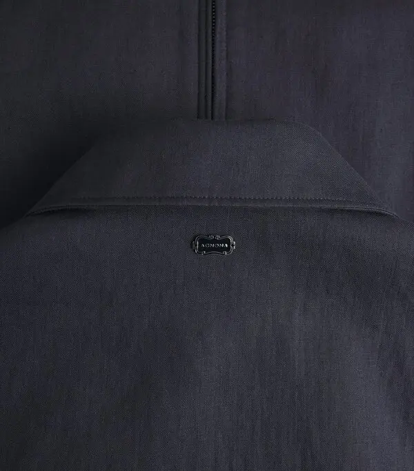 Agnona Linen Bomber Jacket