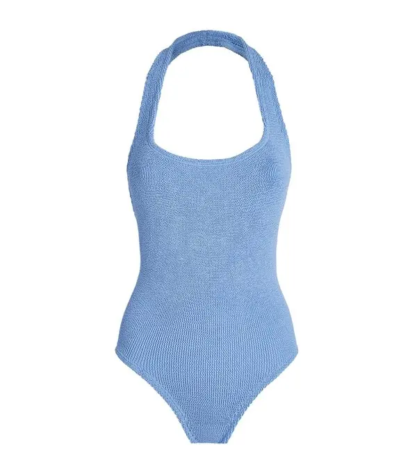 Hunza G Halterneck One-piece Swimsuit - Blue