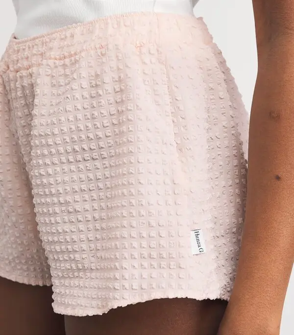 Hunza G Seersucker Resort Shorts - Pink
