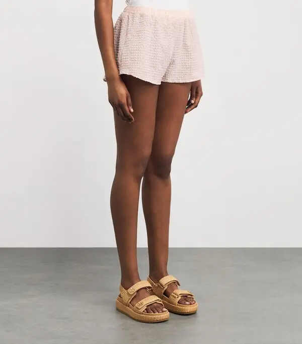 Hunza G Seersucker Resort Shorts - Pink
