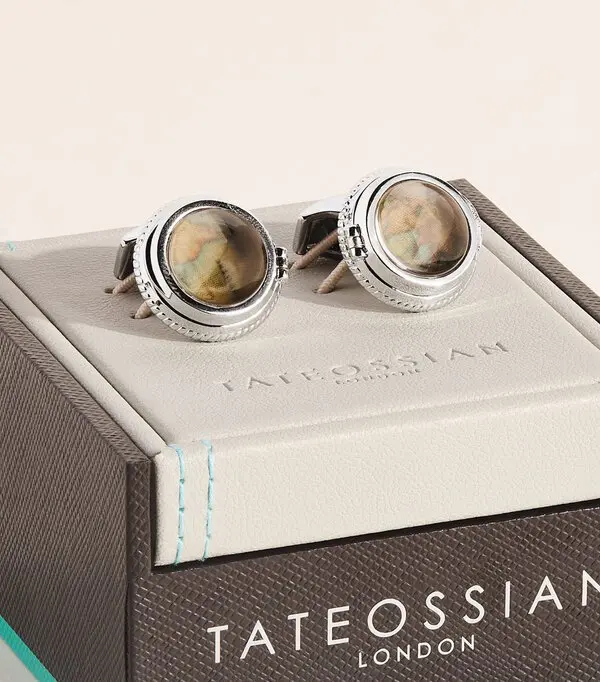 Tateossian Vintage World Porthole Cufflinks