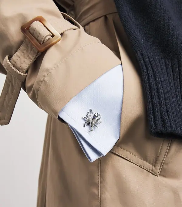 Tateossian Thompson Palladium-plated Octopus Cufflinks
