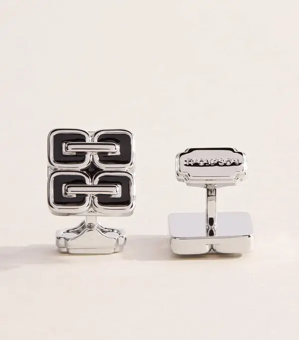 Tateossian Enamelled Thompson Cufflinks - Black