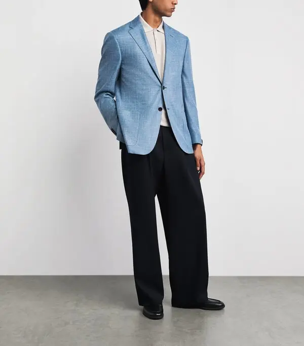 Corneliani Wool-silk-linen-blend Blazer