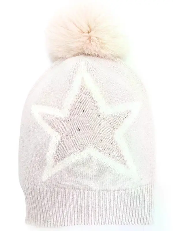 Lorena Antoniazzi Star-motif Beanie - Pink