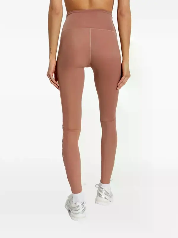 Perfect Moment Star-print Logo-print Leggings - Pink