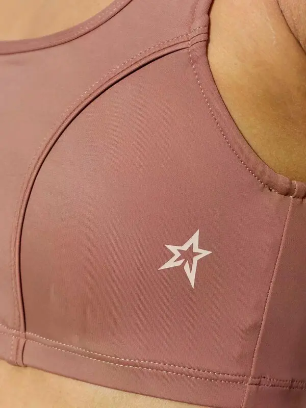 Perfect Moment Star-motif Panelled Sports Bra - Pink