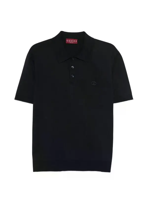 Gucci Silk Cotton Polo Shirt With Embroidery