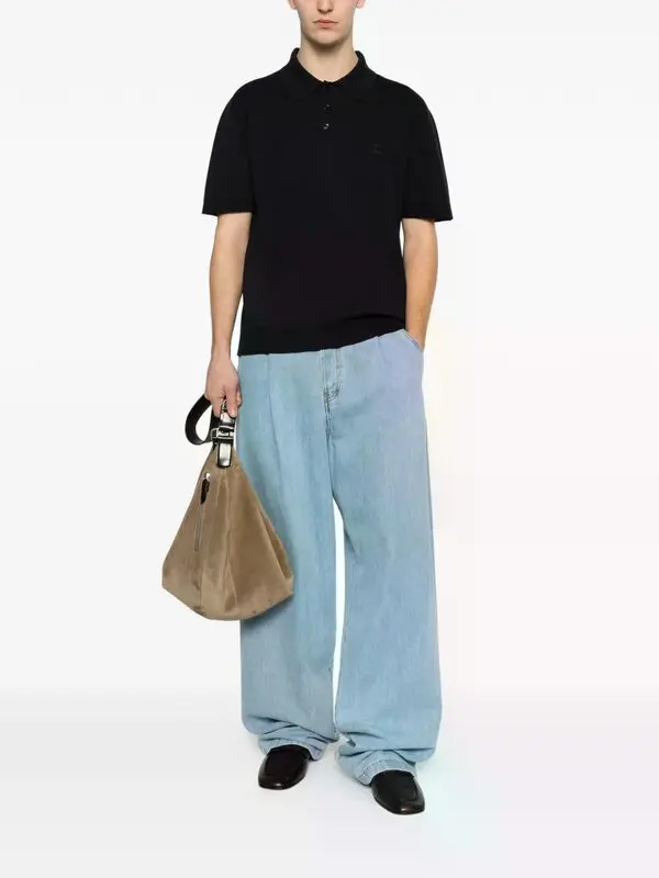 Gucci Silk Cotton Polo Shirt With Embroidery