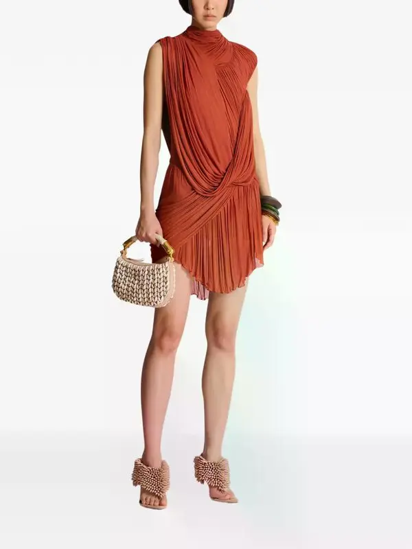 Balmain Draped Flowing Dress