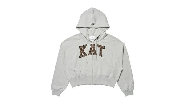 Gap X Katseye Yoonchae Full Zip Hoodie - Grey