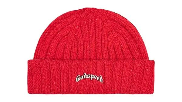 GODSPEED Og Logo Emblem Beanie - Red