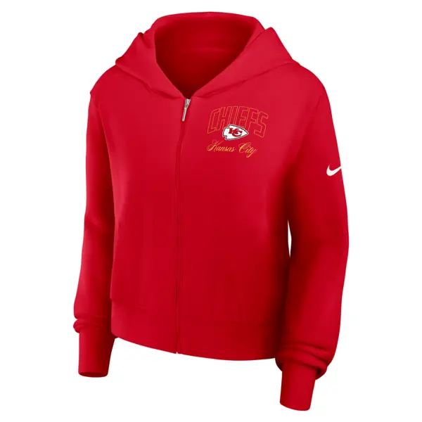 Nike Kansas City Chiefs Nfl Full-zip Hoodie - Red