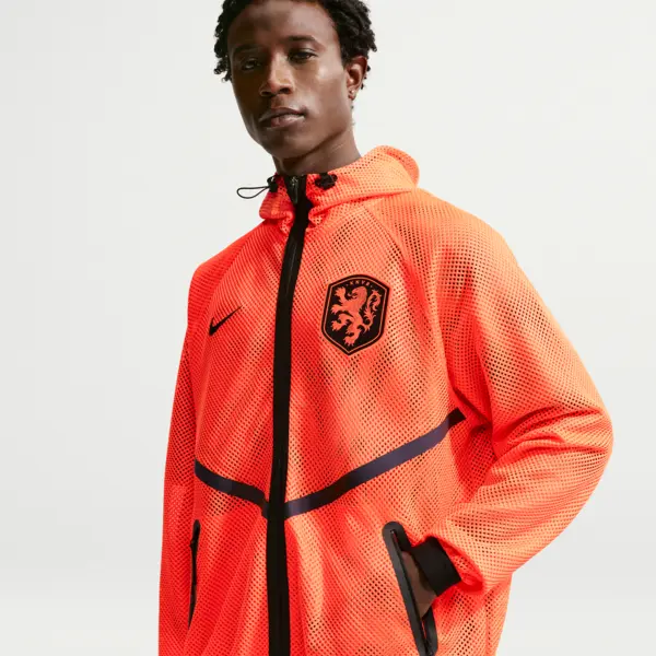 Nike Netherlands Dri-fit Soccer Anthem Jacket - Orange