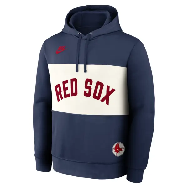 Nike Boston Red Sox Cooperstown Legacy Mlb Pullover Hoodie - Blue