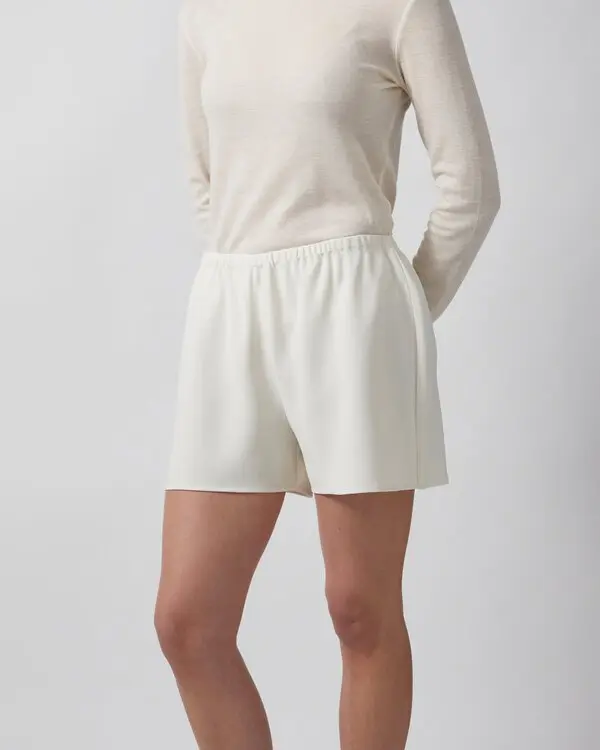 Almada Label Shorts Bim Crepe - Cream
