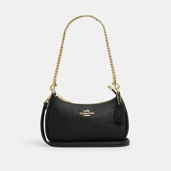 COACH Teri Mini Crossbody Bag - Gold/black