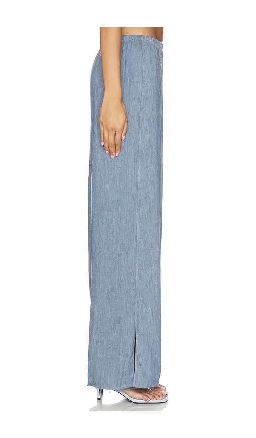 Theory Denim Slit Pant - Light Denim