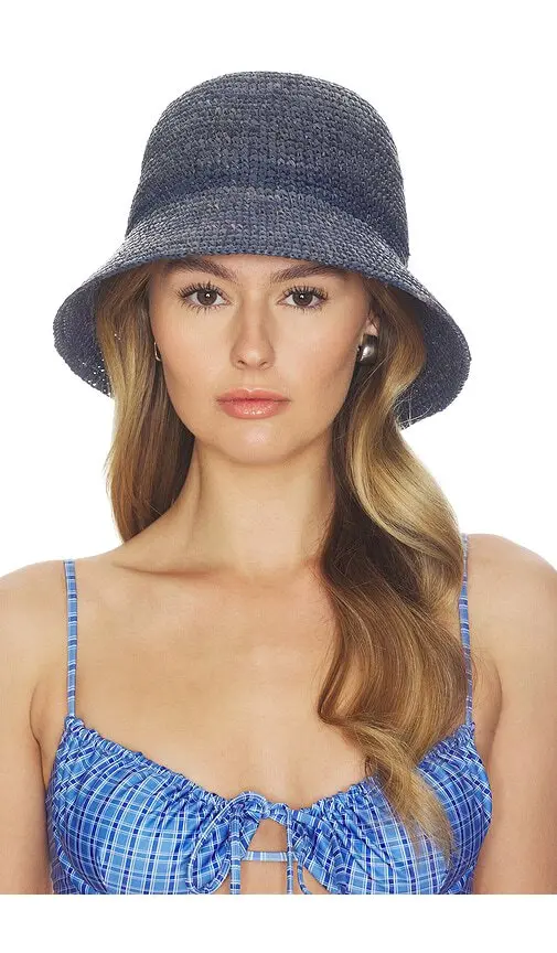 NIKKI BEACH Aubree Bucket Hat - Denim